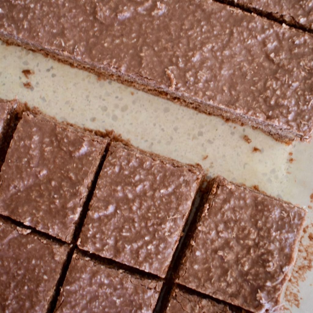 Choc Coconut Slice | A recipe by Cooking with Nana Ling