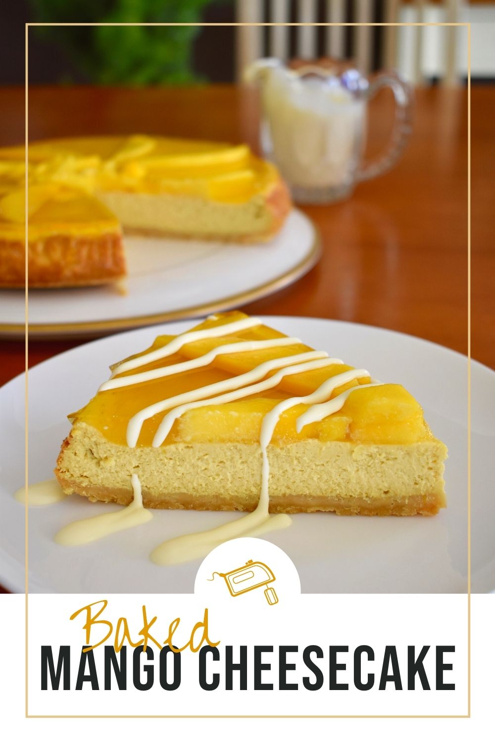Baked Mango Cheesecake Recipe | Cooking with Nana Ling