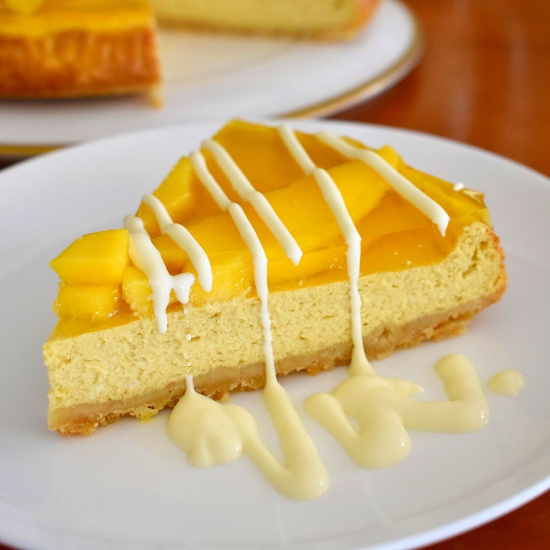 Baked Mango Cheesecake Recipe | Cooking with Nana Ling