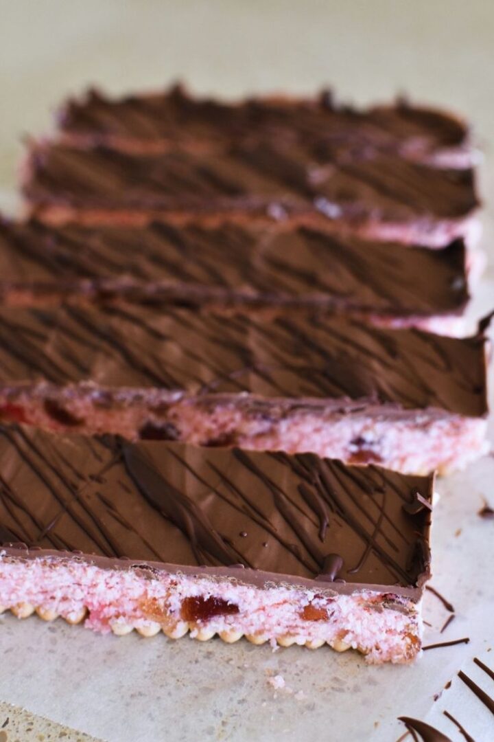 Cherry Ripe Slice | A family recipe by Cooking with Nana Ling
