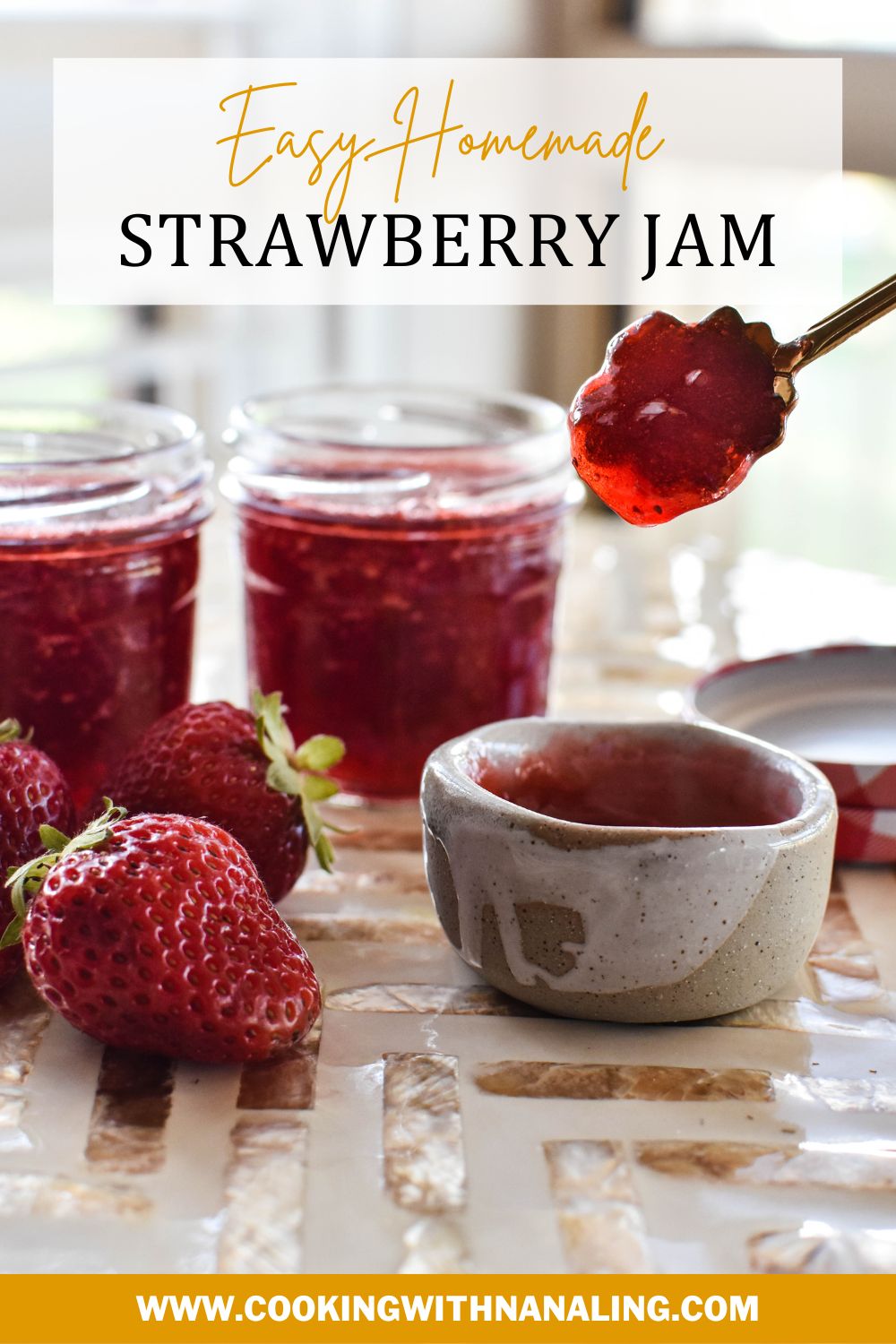 Simple Strawberry Jam Recipe | Cooking with Nana Ling