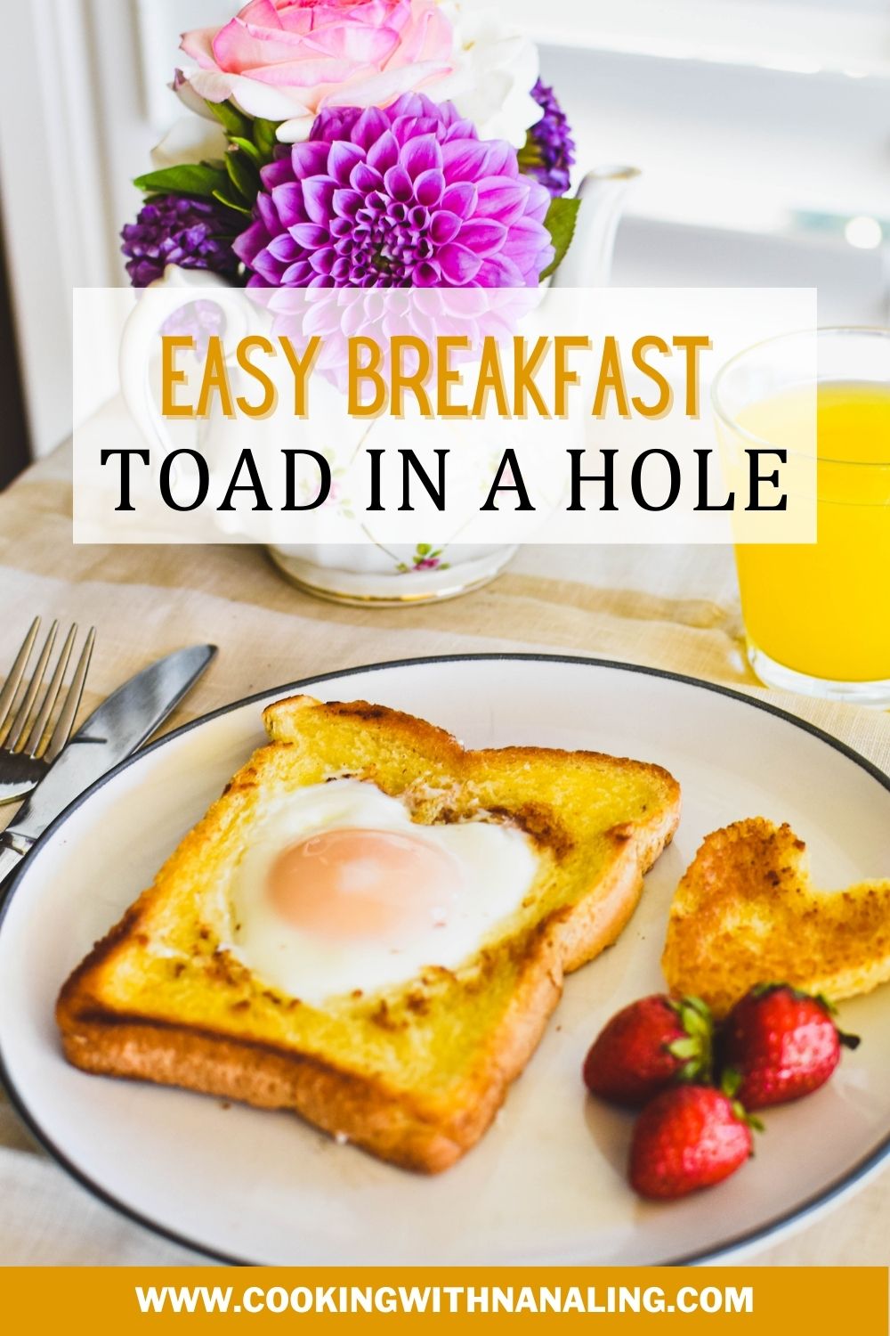 Toad in a Hole Egg Recipe | Cooking with Nana Ling