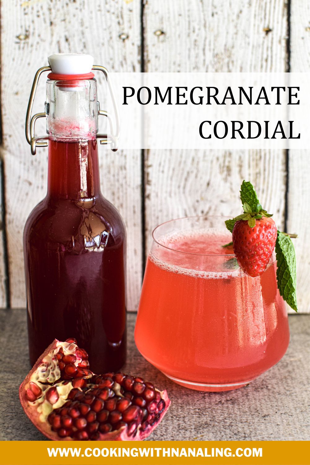 Pomegranate Cordial Recipe | Cooking with Nana Ling