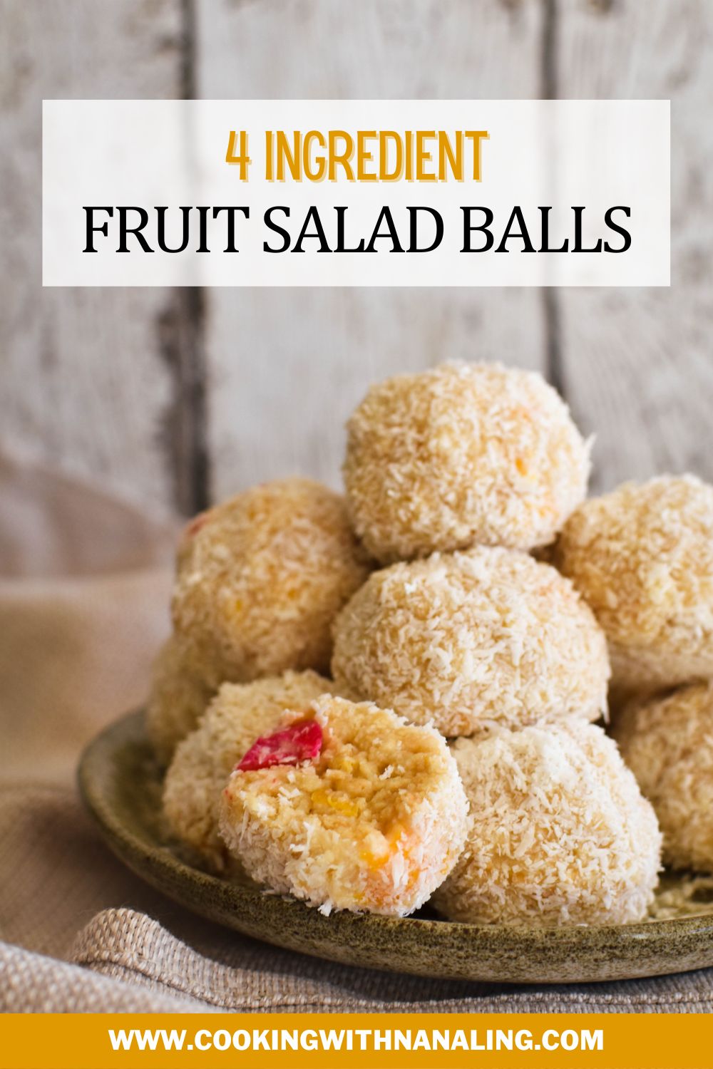 Fruit Salad Balls - Cooking with Nana Ling