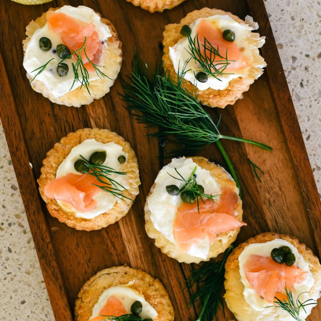 Smoked Salmon Tartlets - Cooking with Nana Ling