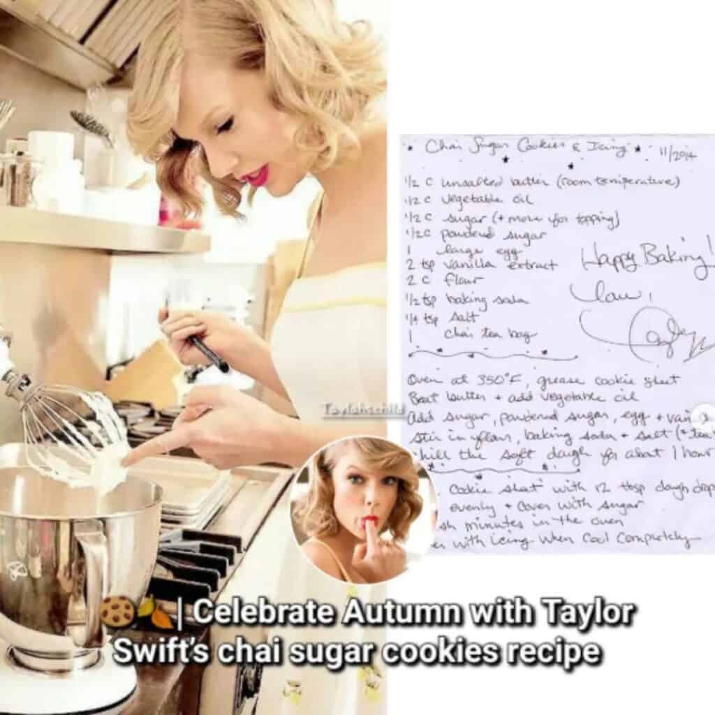 Taylor Swift Chai Cookies Recipe