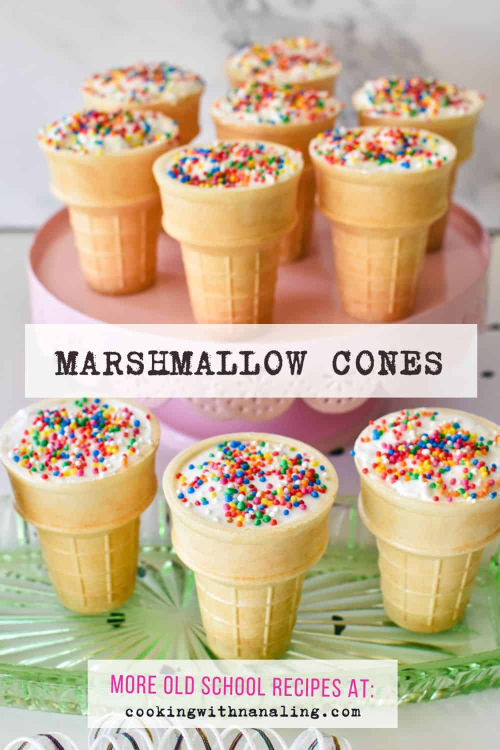 Marshmallow Cones - Cooking with Nana Ling