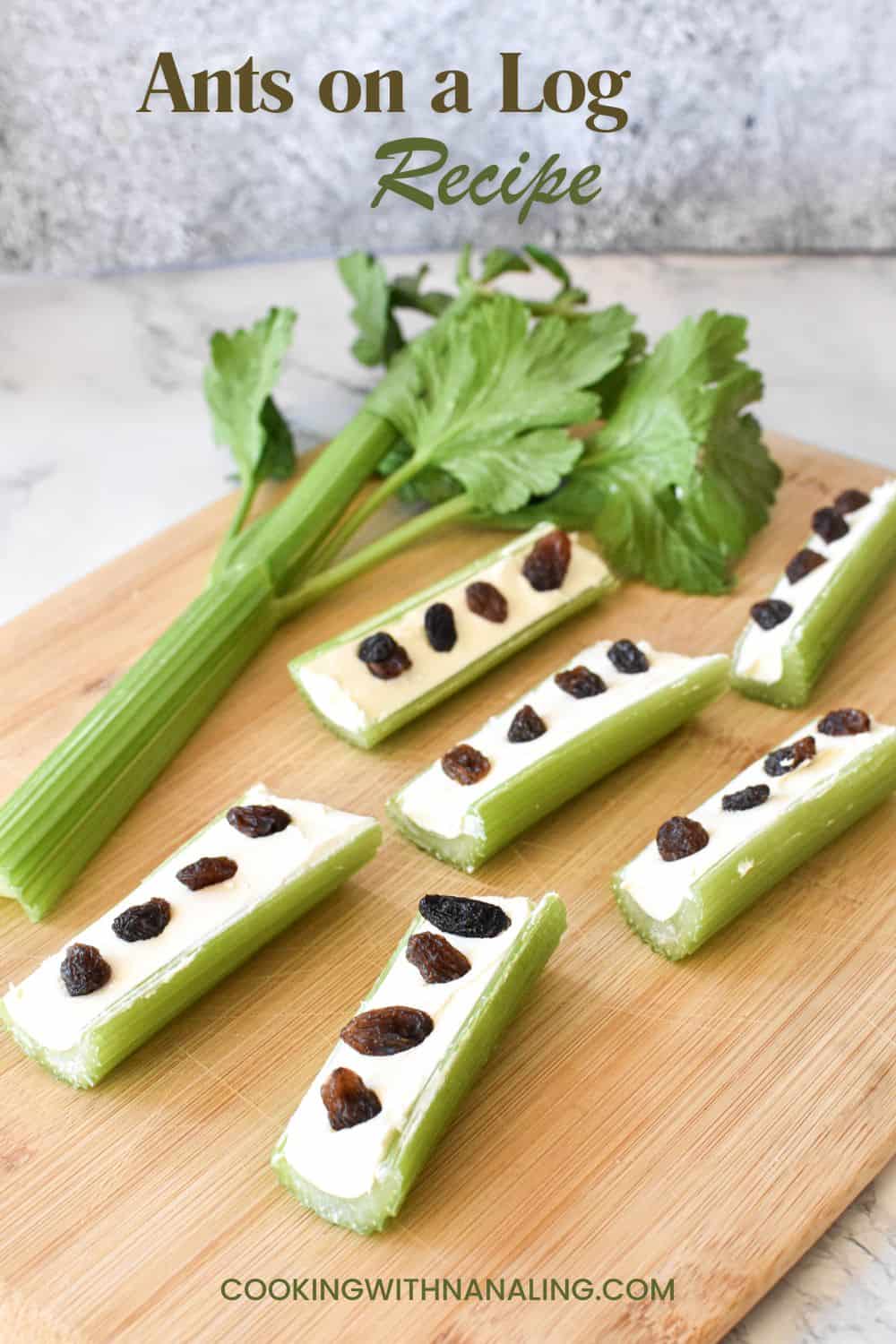 Ants on a Log - Cooking with Nana Ling