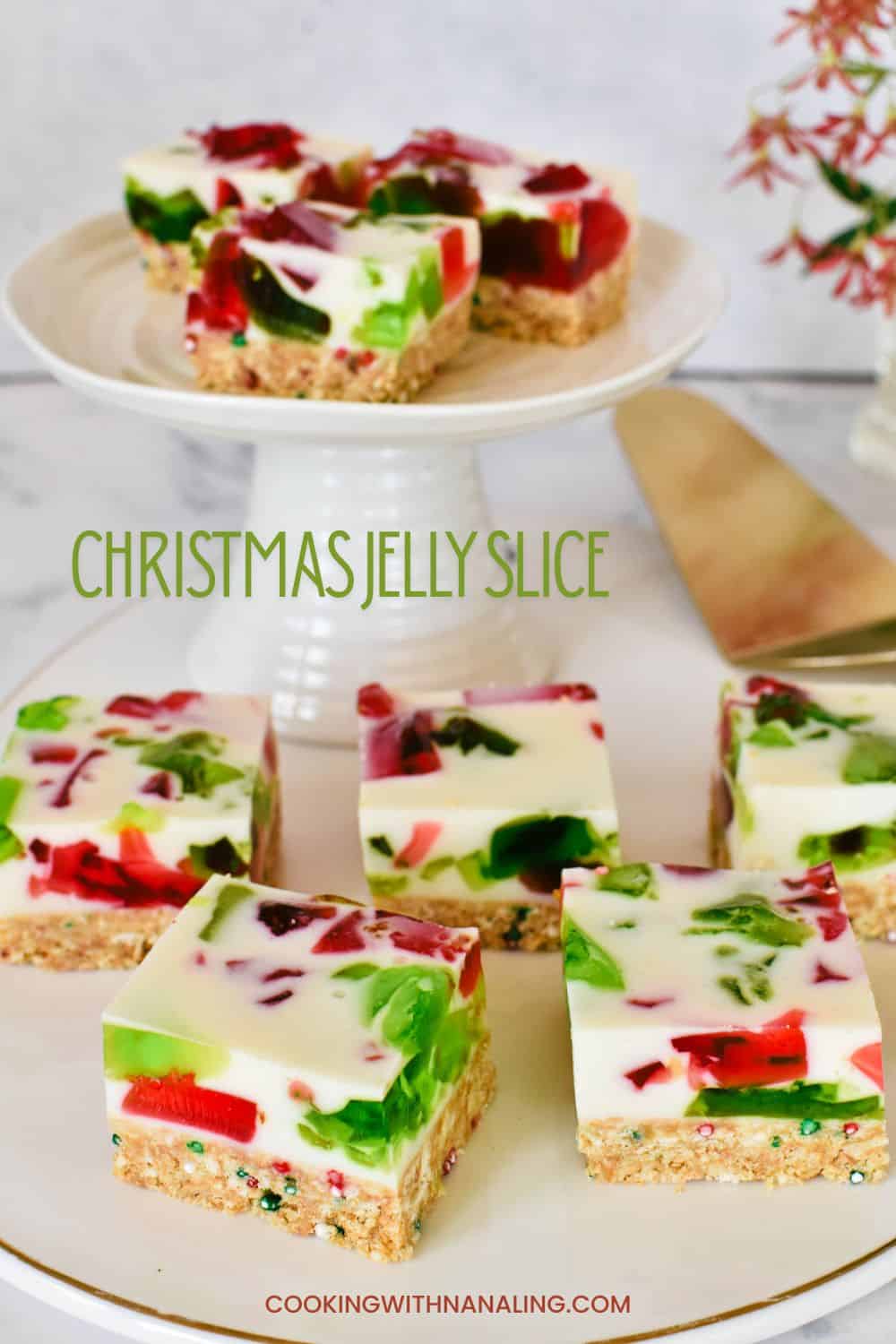 Christmas Jelly Slice - Cooking with Nana Ling