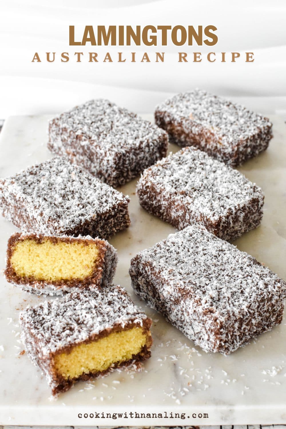 Lamington Recipe | Australian Classic | Cooking with Nana Ling